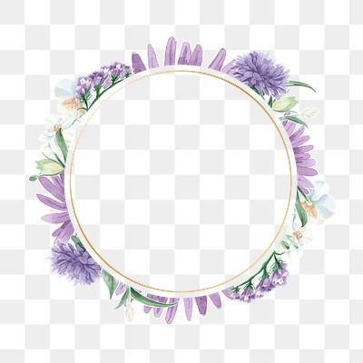 Purple flower png frame, transparent | Premium PNG - rawpixel