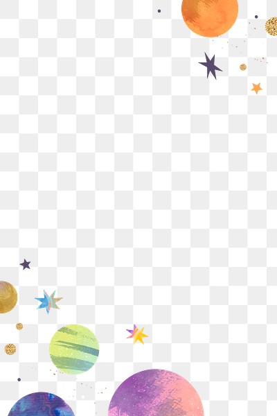 Colorful galaxy watercolor doodle frame | Premium Vector - rawpixel