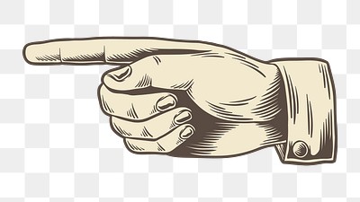 Illustration hand pointing left icon | Premium Vector Illustration ...