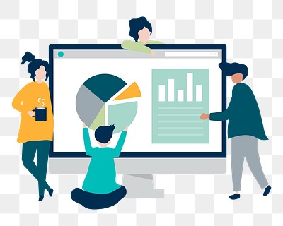 Characters people analyzing graphs and | Premium Vector - rawpixel