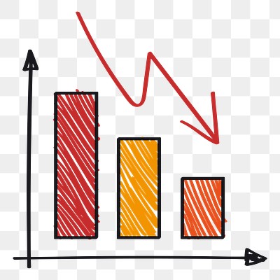 Negatively declining and failing graph | Premium Vector - rawpixel