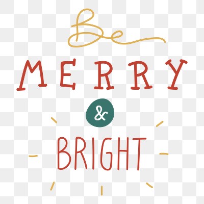 Be Merry and Bright Christmas | Premium Vector - rawpixel