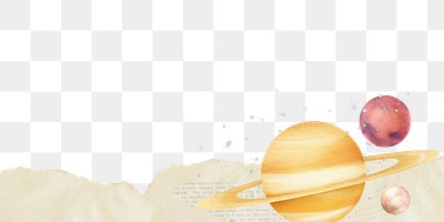Space Saturn png border, paper | Premium PNG - rawpixel