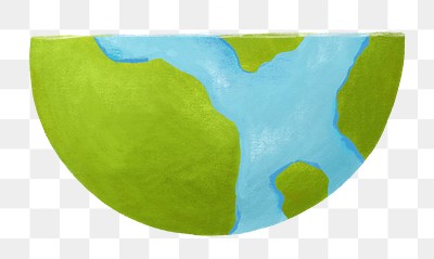 Half globe png sticker, environment | Premium PNG - rawpixel
