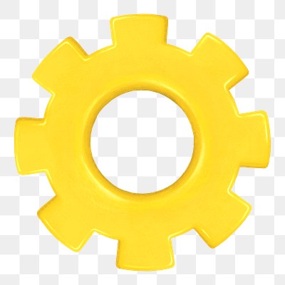 Yellow cogwheel png, business element | Premium PNG - rawpixel