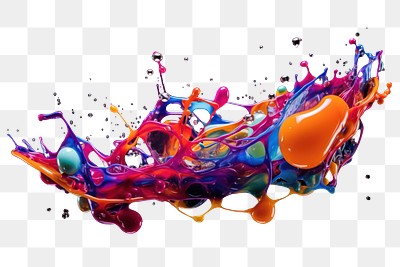 Colorful paint texture png, transparent | Premium PNG - rawpixel