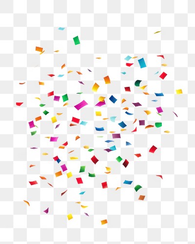 Colorful confetti effect png, transparent | Free PNG - rawpixel