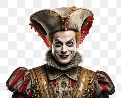 PNG Court jester portrait costume | Premium PNG - rawpixel