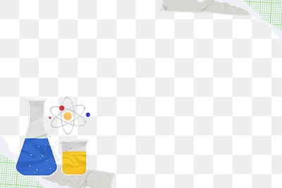 Science experiment border png, ripped | Premium PNG - rawpixel