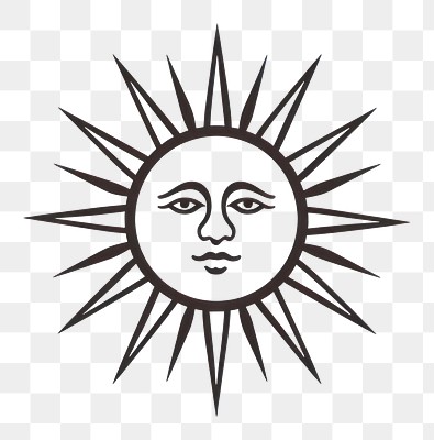 PNG Celestial sun drawing sketch | Free PNG - rawpixel