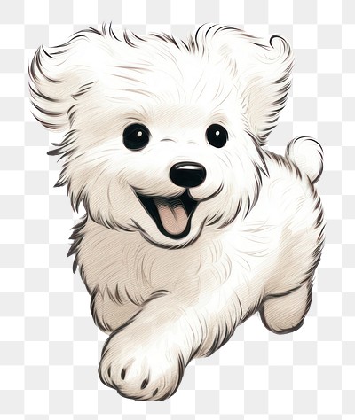 Dog running animal drawing mammal. | Premium Photo Illustration - rawpixel