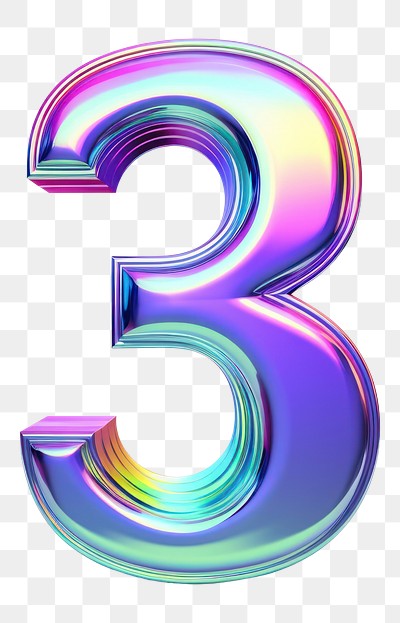 PNG Alphabet number 3 shape | Premium PNG - rawpixel