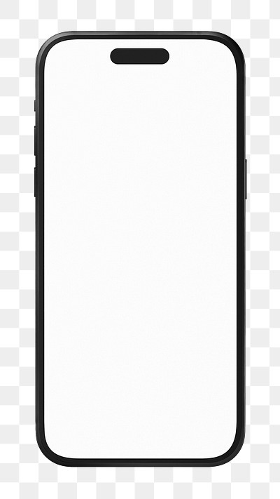 Blank smartphone screen png, transparent | Premium PNG - rawpixel
