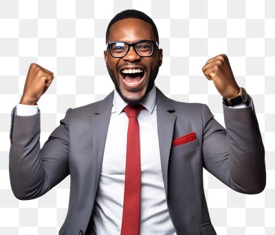 PNG Affrican american businessman laughing | Premium PNG - rawpixel