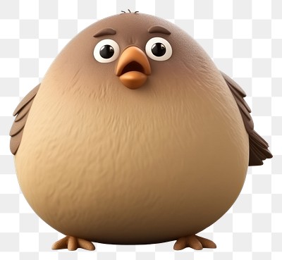 PNG Cute fat bird cartoon | Free PNG - rawpixel