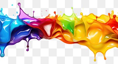 PNG Rainbow splash backgrounds white | Free PNG - rawpixel