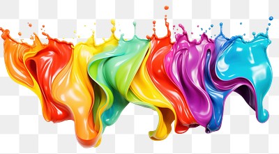 PNG Rainbow splash backgrounds white | Premium PNG - rawpixel