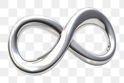 PNG An infinity symbol silver | Premium PNG - rawpixel