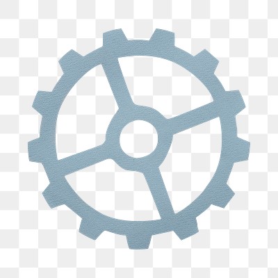 Blue cogwheel png, transparent background | Premium PNG - rawpixel
