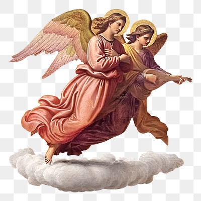 Flying angels png vintage illustration | Premium PNG - rawpixel