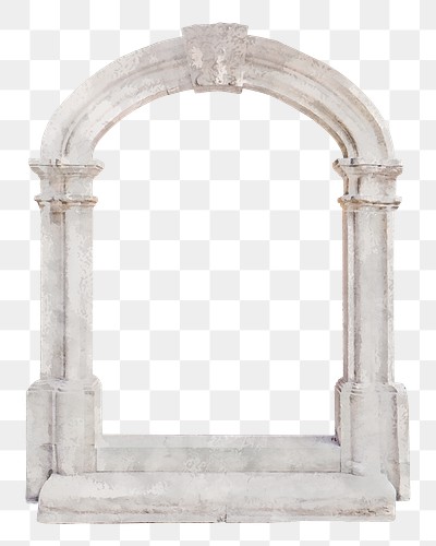 Greek window frame clipart, watercolor | Premium Vector Illustration ...