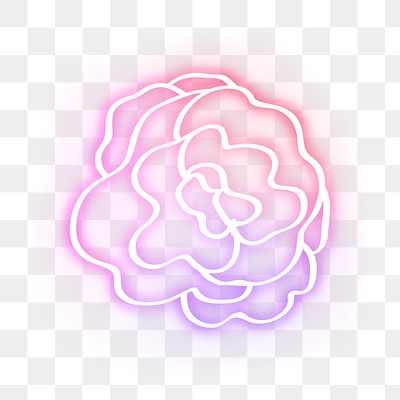 Png neon carnation flower sign | Premium PNG Sticker - rawpixel