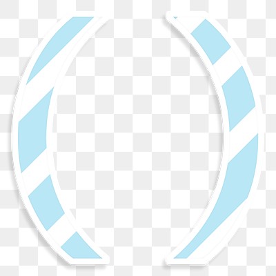Parentheses mark font png stripe | Free PNG Sticker - rawpixel