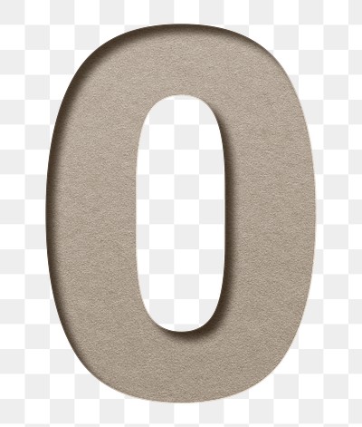 Png clipart number zero paper | Premium PNG Sticker - rawpixel