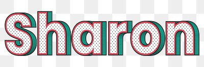 Sharon name png lettering font | Free PNG Sticker - rawpixel