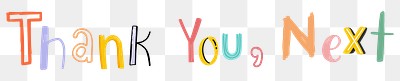 Thank you, Next text png | Free PNG Sticker - rawpixel
