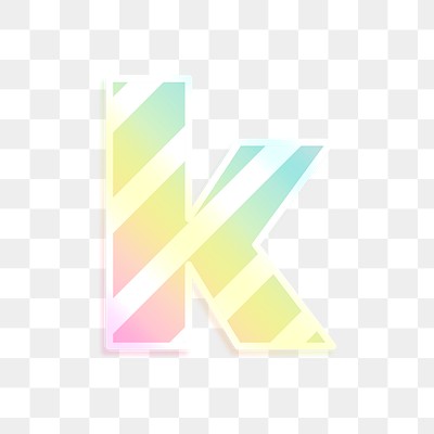 Png letter k rainbow gradient | Free PNG Sticker - rawpixel