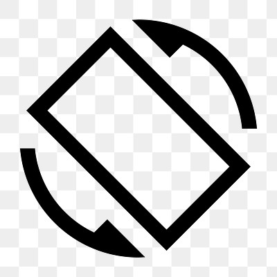 PNG Screen Rotation icon, sharp | Premium Icons - rawpixel