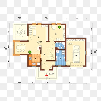 House plan png sticker architecture | Free PNG - rawpixel