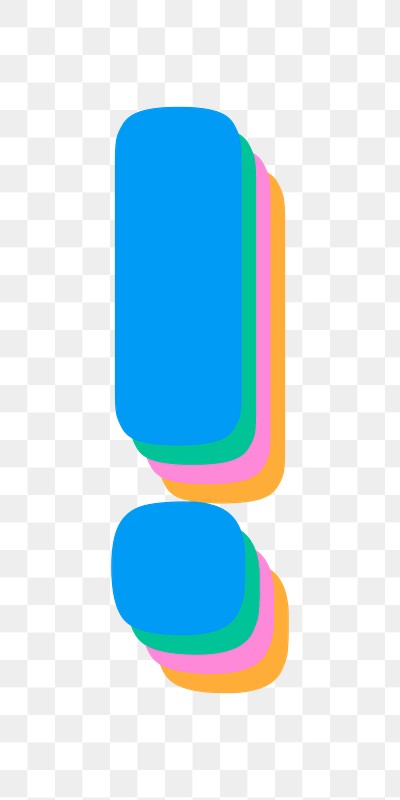 Png exclamation mark font typography | Premium PNG Sticker - rawpixel