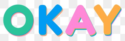 Okay word art text typography | Free Photo - rawpixel