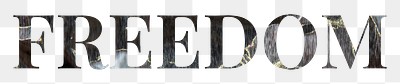Freedom word art typography png | Free PNG Sticker - rawpixel