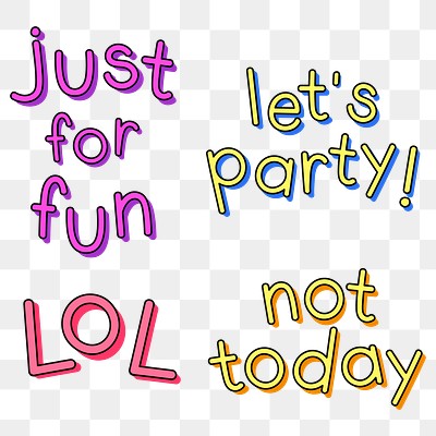 Trendy slang typography design element | Premium PNG - rawpixel