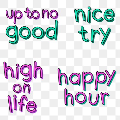 Purple high life typography design | Premium PNG Sticker - rawpixel