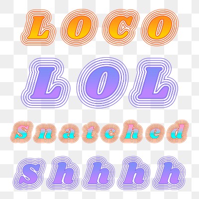 Word sticker png 90's typography | Premium PNG - rawpixel