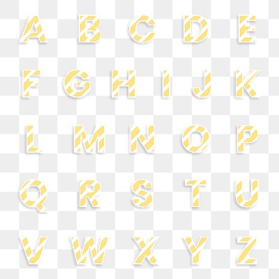 Abc font set illustration png | Free PNG - rawpixel