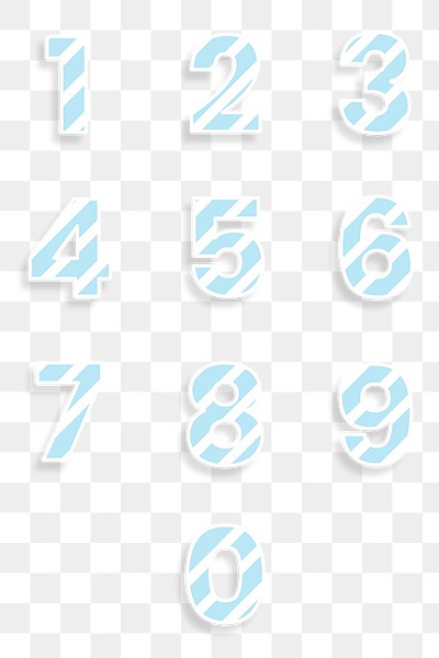 Number font set illustration vector | Premium Vector - rawpixel