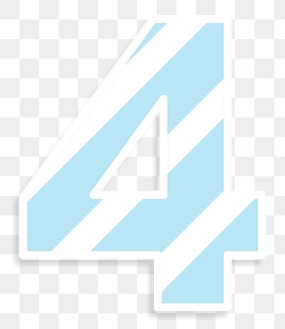 4 font typography png candy | Premium PNG Sticker - rawpixel