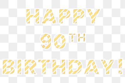 Happy 90th birthday candy cane | Free PNG Sticker - rawpixel