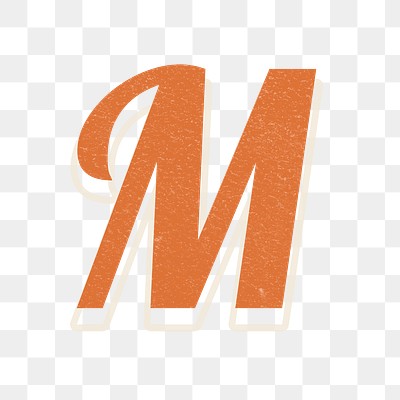 Letter M bold font lettering | Premium PSD - rawpixel