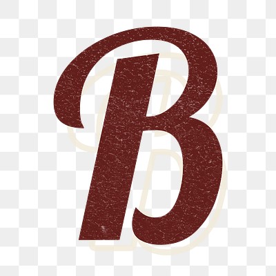 Alphabet letter B vintage handwriting | Premium PNG Sticker - rawpixel