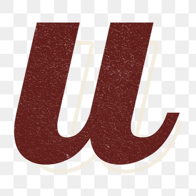 Letter U abc calligraphy handwriting | Premium PNG Sticker - rawpixel