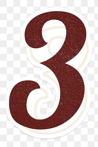 Number three sign symbol icon | Premium PSD - rawpixel