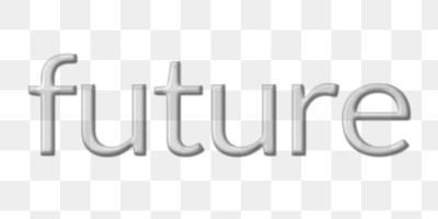 Future emboss text png typography | Premium PNG Sticker - rawpixel