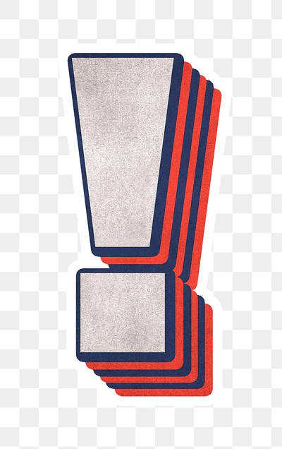 Png exclamation mark symbol typography | Free PNG Sticker - rawpixel