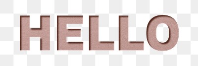 Png word hello bold font | Premium PNG Sticker - rawpixel